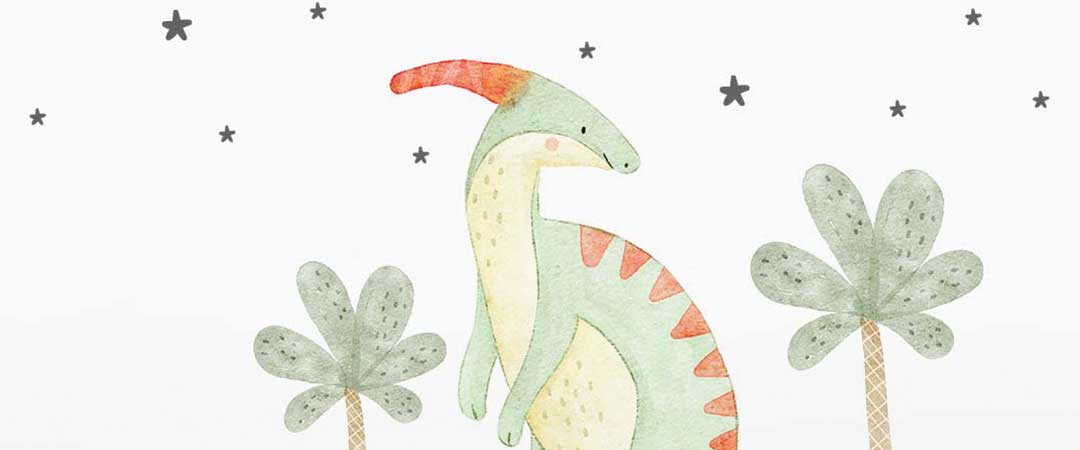 Dino y estrellitas — DoubleColors