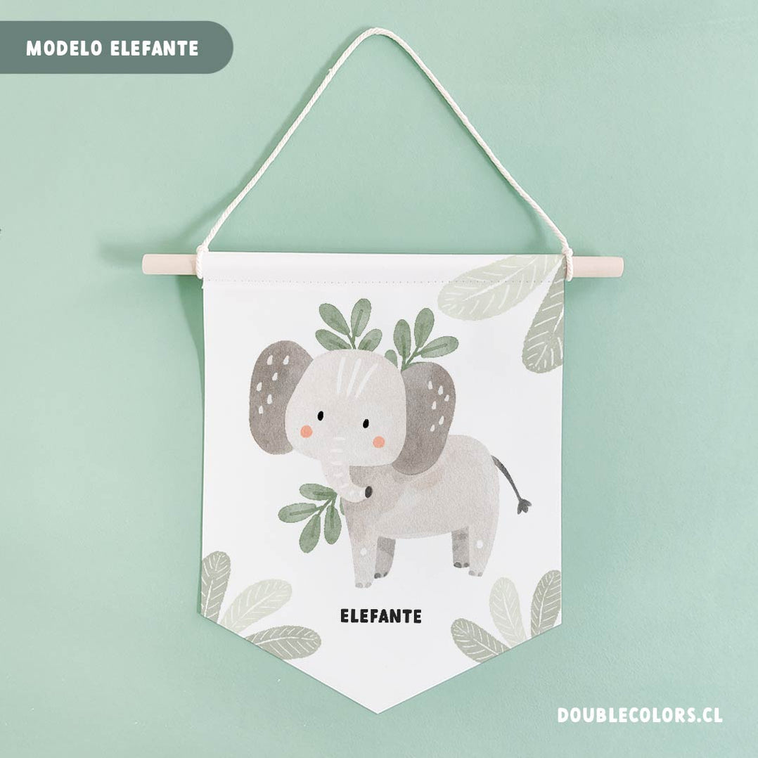 Banderines de tela animales de la selva — DoubleColors