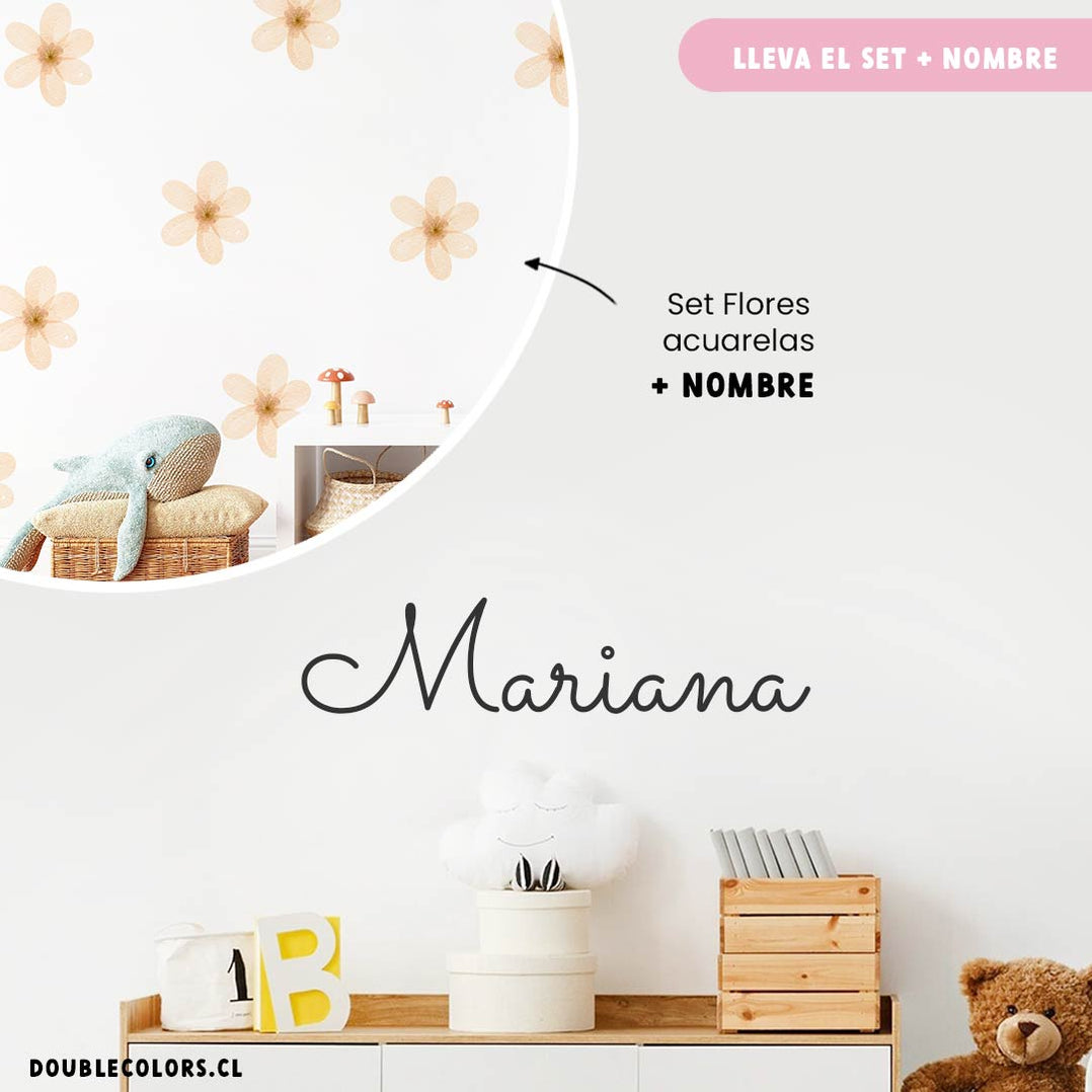 Stickers de pared, flores adhesivas para cuartos infantiles, wall ...
