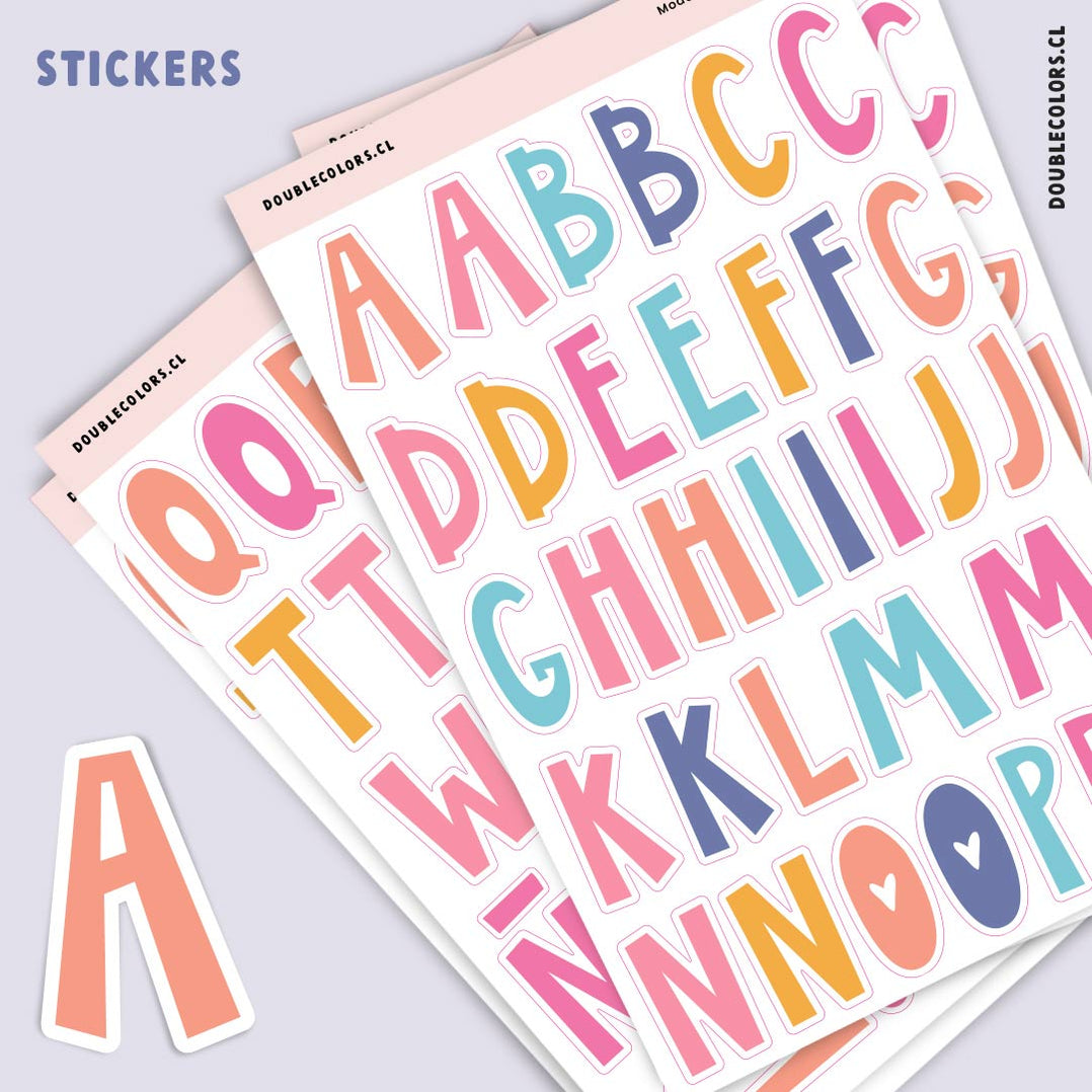 Stickers "Letras M1" — DoubleColors