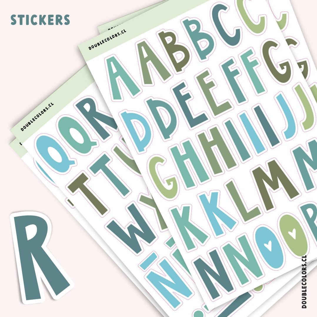 Stickers "Letras M2" — DoubleColors