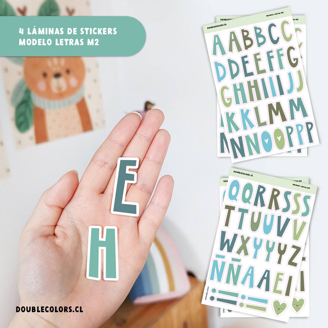 Stickers "Letras M2" — DoubleColors