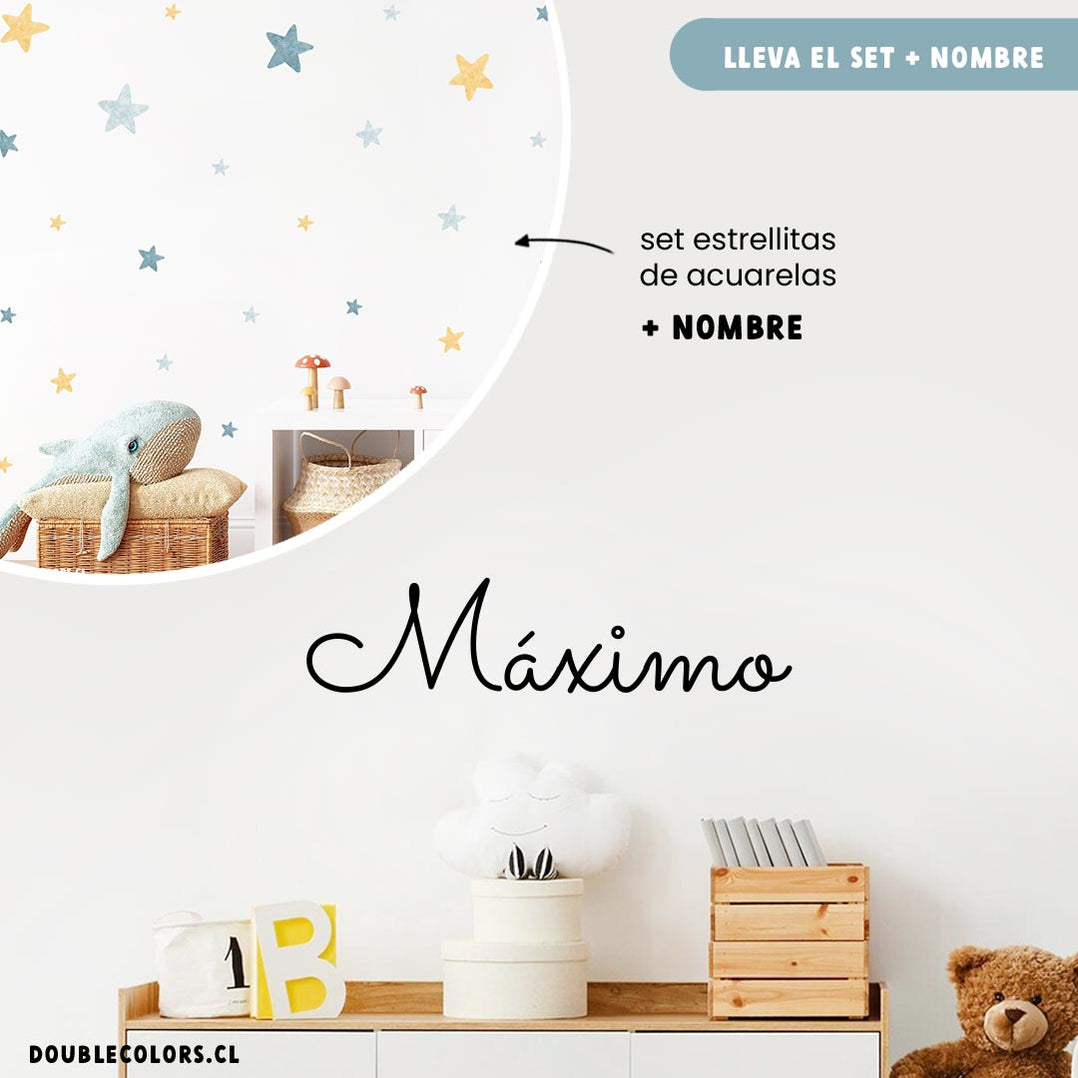 Estrellitas de acuarelas adhesivas — DoubleColors